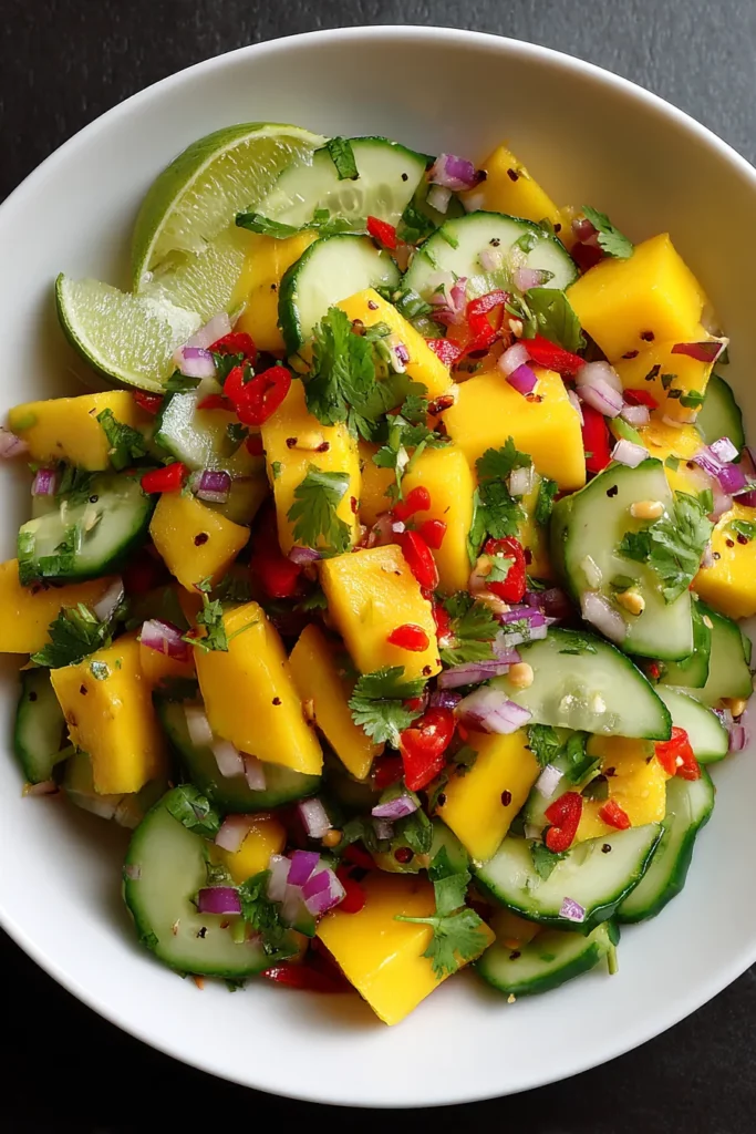 Refreshing Mango Cucumber Salad – RecipeSophia