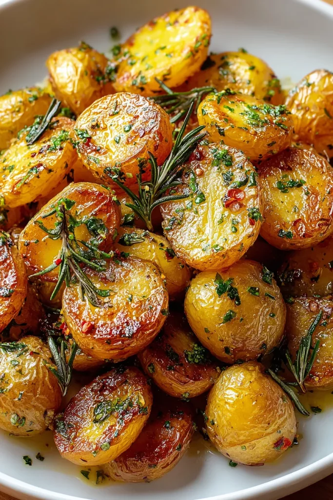 Crispy Garlic Butter Potatoes – RecipeSophia