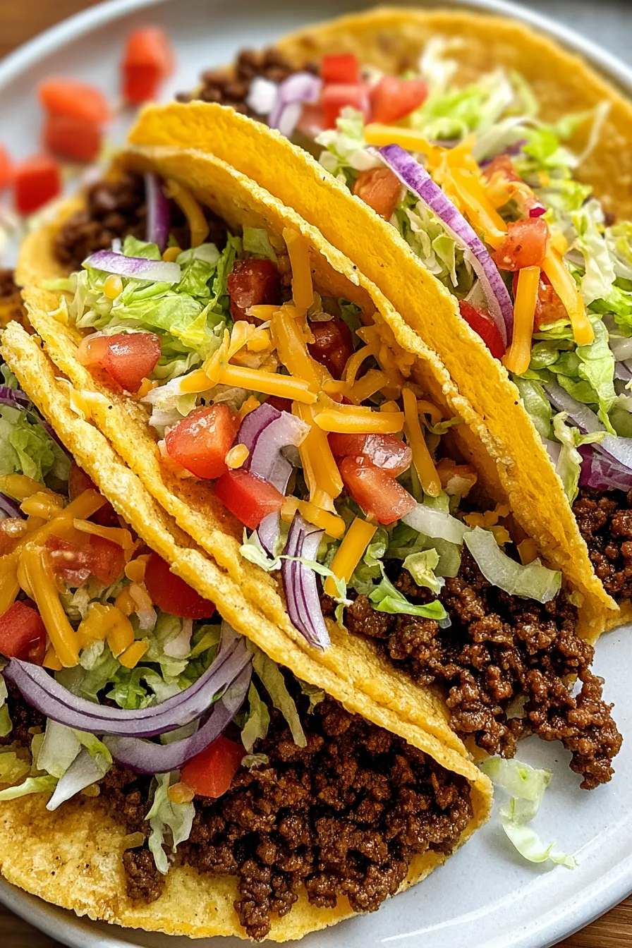 Smashed Cheeseburger Tacos – RecipeSophia