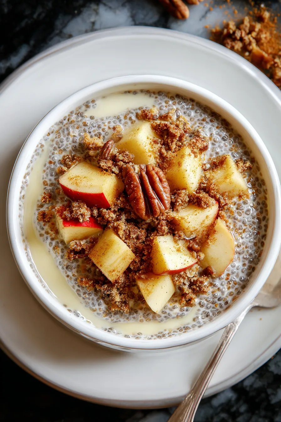 Apple Crumble Chia Pudding – RecipeSophia