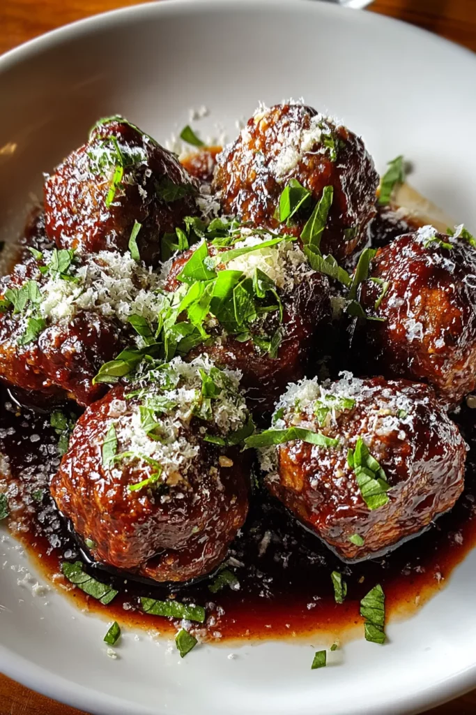 Tender Red Wine Braised Meatballs – RecipeSophia