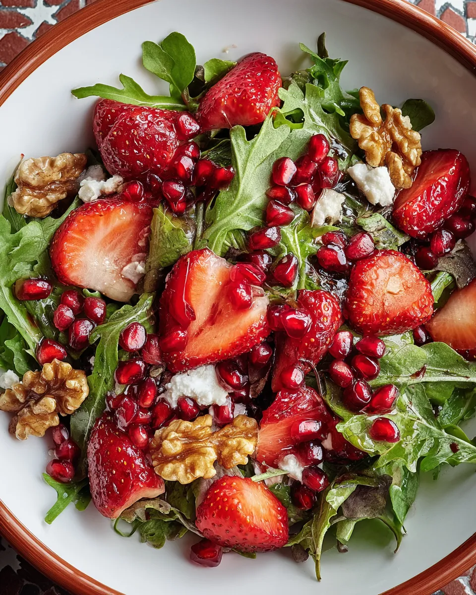 Ensalada con fresa y granada – RecipeSophia
