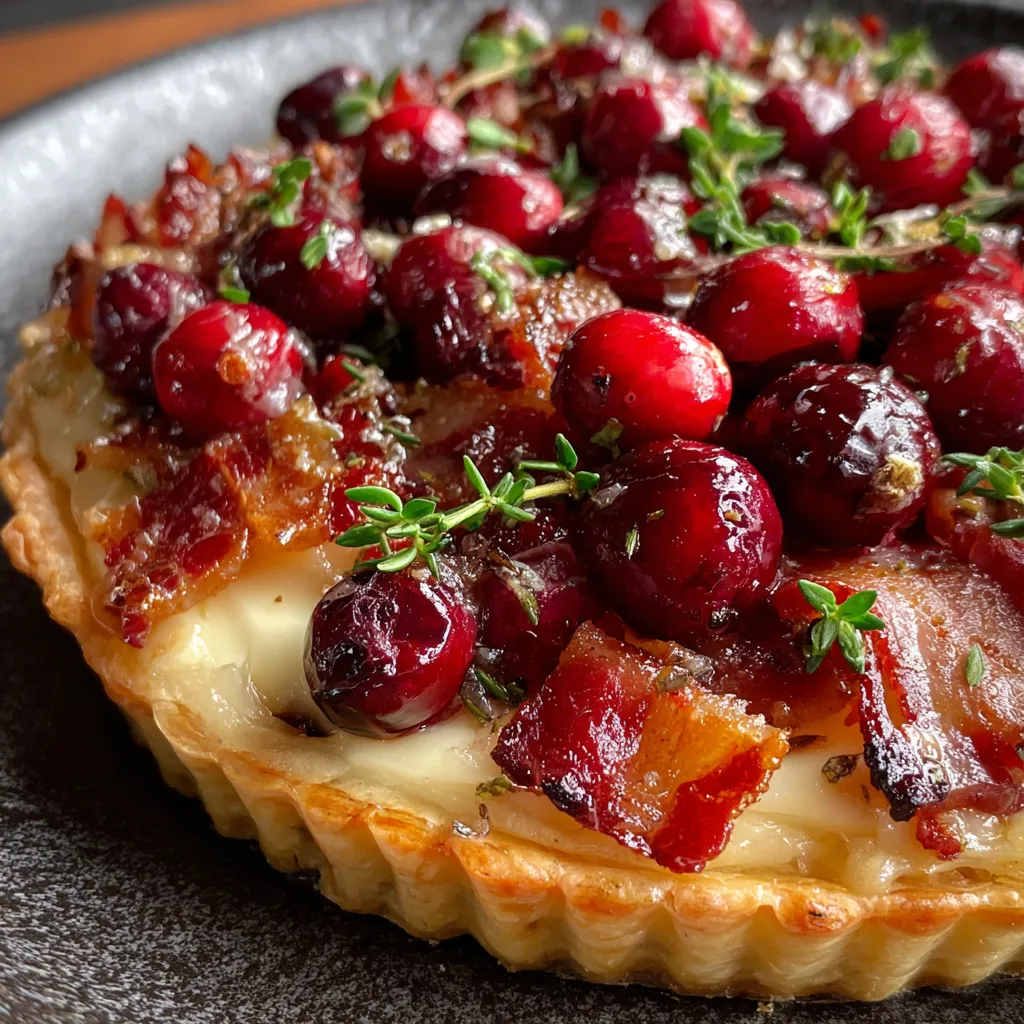 Cranberry Brie Tart with Pancetta & Thyme – RecipeSophia