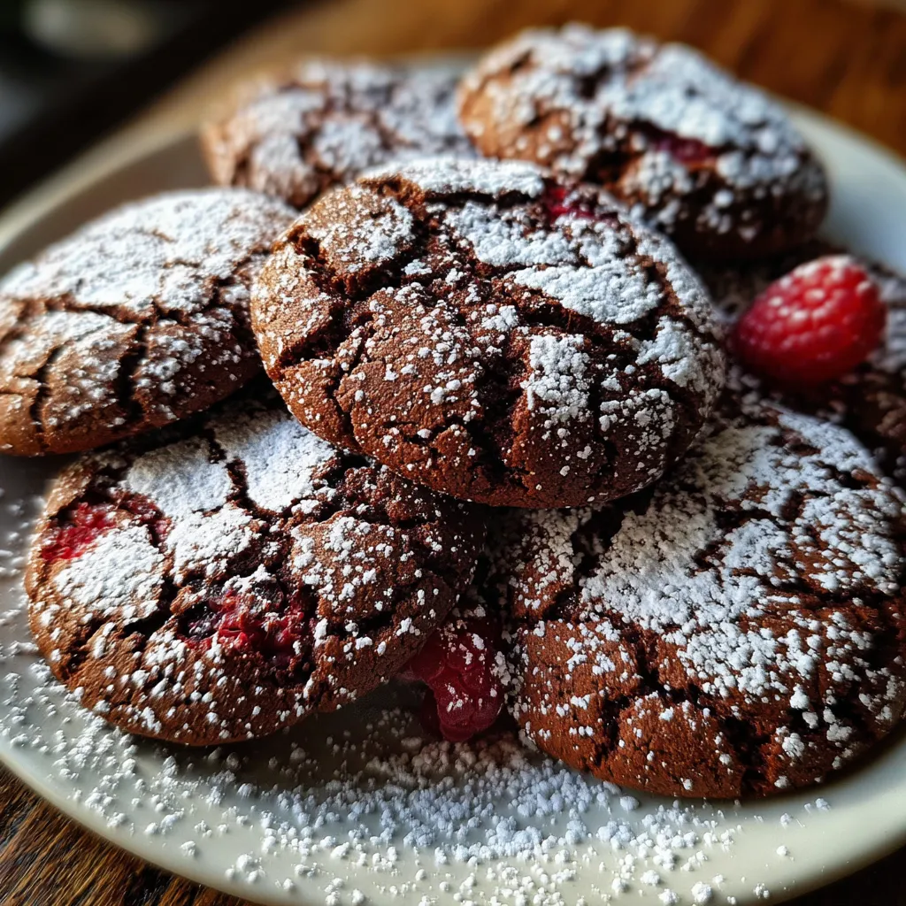 Chocolate Raspberry Crinkles – RecipeSophia