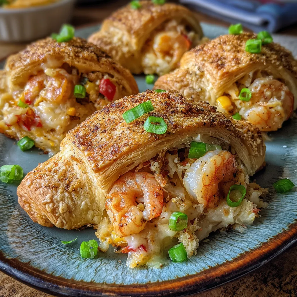 Shrimp & Crab Stuffed Crescent Bombs – RecipeSophia
